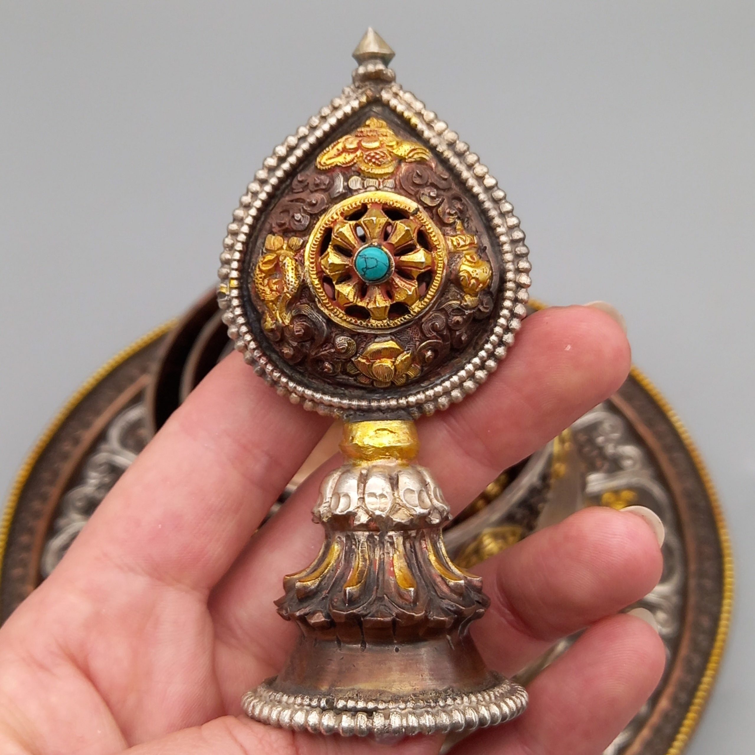 Mandala Offerings Set Hand Carving - Rudraxis