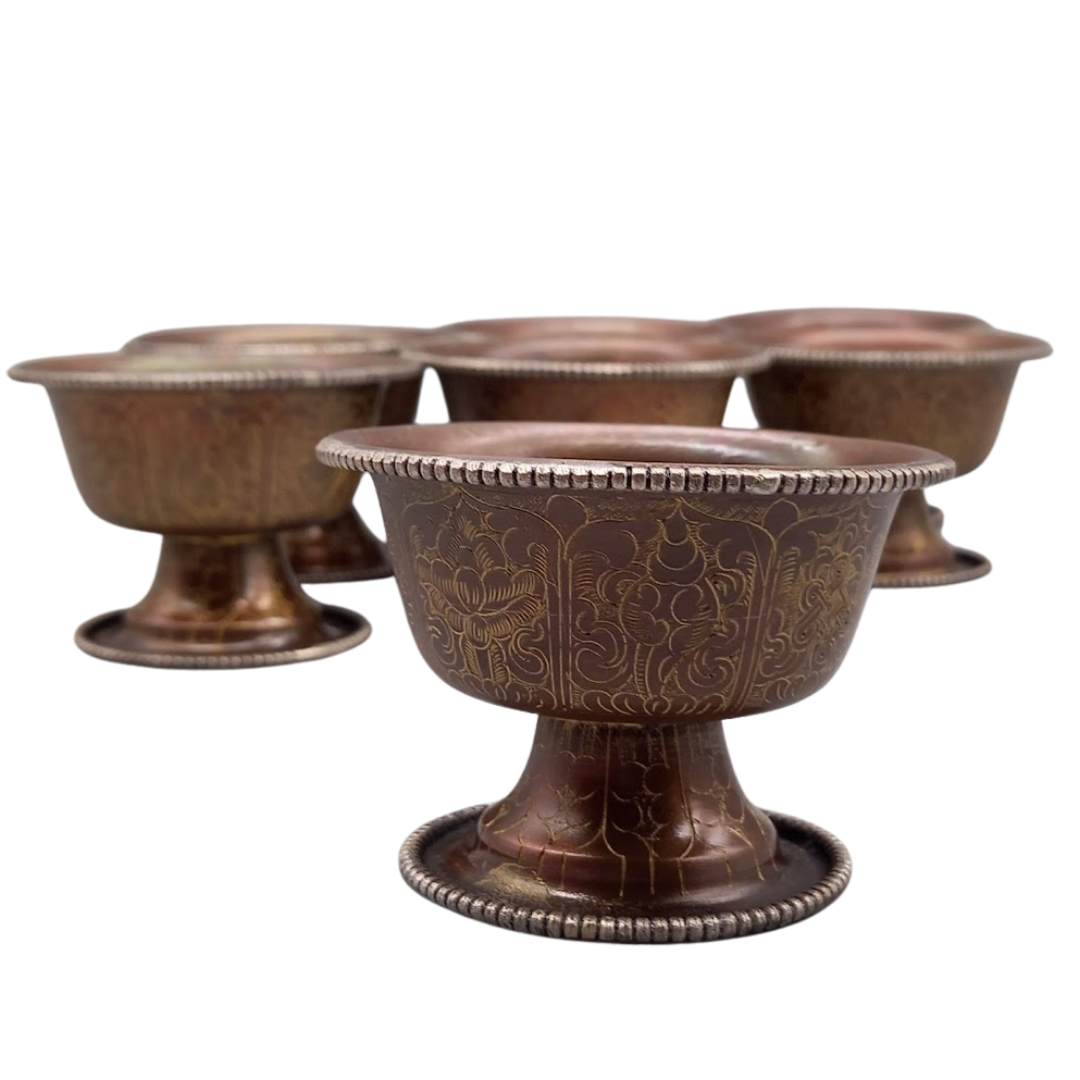 Mandala Offerings Set Hand Carving - Rudraxis