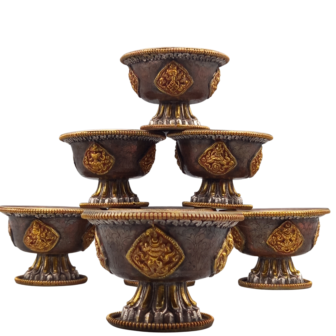 Brass Offering Bowls for Altar - Rudraxis