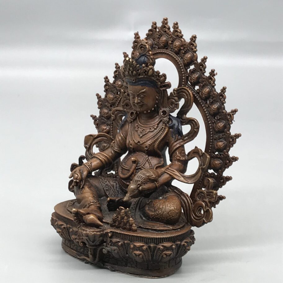 Dzambala Statue – God of Wealth, Copper - Rudraxis