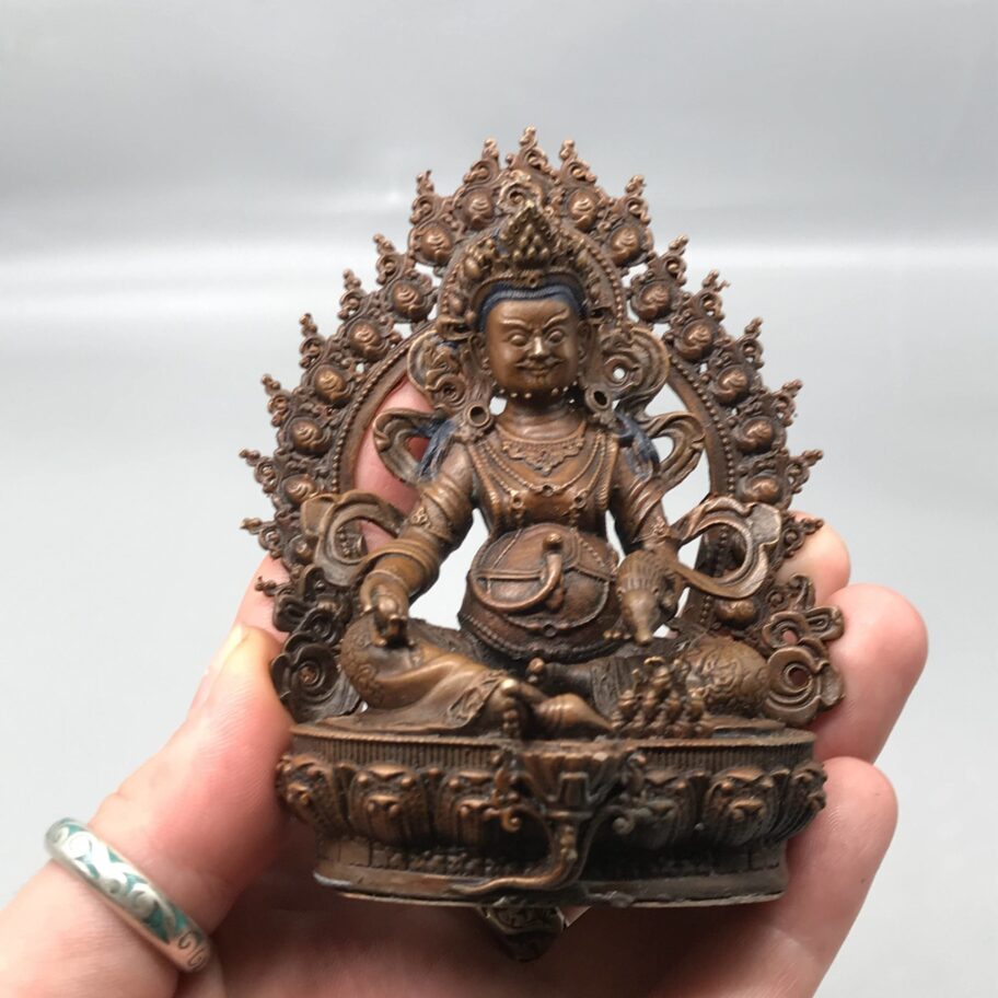 Dzambala Statue – God of Wealth, Copper - Rudraxis